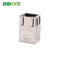 China KRJ-015SHPOENL 25.4mm Single Port RJ45 Connector with 100Mbps Filtering Integrated Transformer and PoE Support for sale