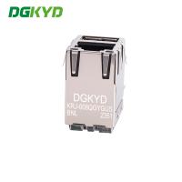 China KRJ-008QGYGUSBNL Metal Shield USB RJ45 90-Degree Connector with Gigabit Filter and LED Indicators - 29.0mm Length, 0℃ to +70℃ Operating Range for sale