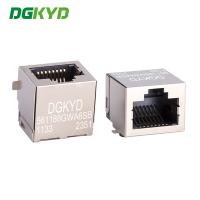 China DGKYD561188GWA6SB1133 Single Port RJ45 Network Socket - 8 Position, 10/100/1000BASE-T/TX, -40℃ to +85℃ Operating Range for sale