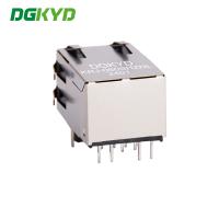 China KRJ-060SHZNL RJ45 Communication Socket with 8-Position 100Base-T PCB Mount and Gold 6μ Plating for sale
