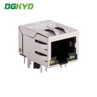 China DGKYD KRJ-300POEYGNL Single Port RJ45 Connector 100Mbps with POE Transformer Jack 10/100 Base-T for sale