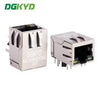 China DGKYD KRJ-300POEYGNL Single Port RJ45 Connector 100Mbps with POE Transformer Jack 10/100 Base-T for sale