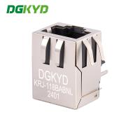 China KRJ-118BABNL Industrial RJ45 Modular Jack Connector - Gigabit Ethernet, 8-Port, -40°C to 85°C Operating Temperature for sale