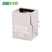 China KRJ-H146WDNL 100 BASE Single Port RJ45 Ethernet Connector Filter 8 Pins 8 Contacts Cat5 With Transformer for sale