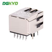 China KRJ-202FNL Single Port RJ45 Connector with Integrated Magnetics for Gigabit Ethernet 1000 BASE-T/TX for sale