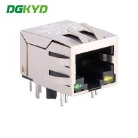 China KRJ-202FNL Single Port RJ45 Connector with Integrated Magnetics for Gigabit Ethernet 1000 BASE-T/TX for sale