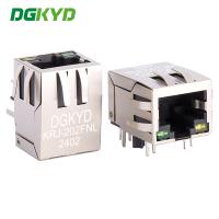 China KRJ-202FNL Single Port RJ45 Connector with Integrated Magnetics for Gigabit Ethernet 1000 BASE-T/TX for sale