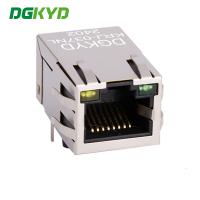 China KRJ-037NL Single Core RJ45 Transformer 100M Connector with 6μ Gold Plating and 25.4mm Length for sale