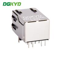 China KRJ-037NL Single Core RJ45 Transformer 100M Connector with 6μ Gold Plating and 25.4mm Length for sale
