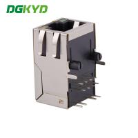 China KRJ-037NL Single Core RJ45 Transformer 100M Connector with 6μ Gold Plating and 25.4mm Length for sale