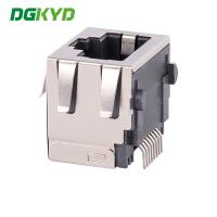 China KRJ-56SWDESMTNL Single Port RJ45 Connector Without LED 8-Position SMD Network Interface -40℃ to +85℃ for sale