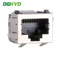 China KRJ-56SWDESMTNL Single Port RJ45 Connector Without LED 8-Position SMD Network Interface -40℃ to +85℃ for sale