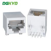 China DGKYD111B002IWC4D Single Port RJ45 Connector 100Mbps with Integrated Filter 20.5mm Length for sale