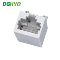 China DGKYD111B002IWC4D Single Port RJ45 Connector 100Mbps with Integrated Filter 20.5mm Length for sale