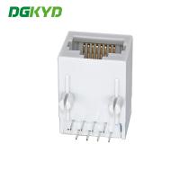 China DGKYD111B002IWC4D Single Port RJ45 Connector 100Mbps with Integrated Filter 20.5mm Length for sale