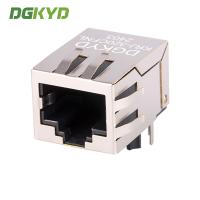 China KRJ-320CFNL Shielded CAT6 RJ45 Connector with Gigabit Filter, Side Entry, 8-Position, -40℃ to +85℃ Temperature Range for sale