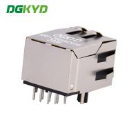 China KRJ-256WDENL RJ45 Ethernet Plug Connector Single Port 100Mbps Integrated Filter Shielded for sale