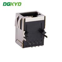 China KRJ-256WDENL RJ45 Ethernet Plug Connector Single Port 100Mbps Integrated Filter Shielded for sale