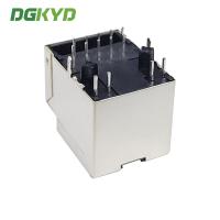 China DGKYD511Q056AC3A2DK068 RJ45 180° Shielded Network Connector with 100Ω Impedance and -40℃ to 85℃ Temperature Range for sale