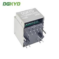 China DGKYD511Q056AC3A2DK068 RJ45 180° Shielded Network Connector with 100Ω Impedance and -40℃ to 85℃ Temperature Range for sale