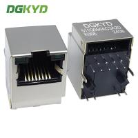 China DGKYD511Q056AC3A2DK068 RJ45 180° Shielded Network Connector with 100Ω Impedance and -40℃ to 85℃ Temperature Range for sale