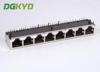 China Shielded 8 Position RJ45 Ethernet Jack Without LED - 8 Port 10/100/1000 BASE-T PCB Mount Connector for sale