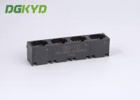 China Unshielded 4-Position RJ45 LAN Jack - 8 Positions, Gold 0.6u Plating, -40°C to 85°C Operating Temperature for sale