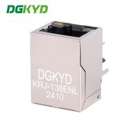 China KRJ-138ENL 8P8C CAT6 RJ45 Connector with Internal Magnetics - 100 Megabit, 21.3mm Length, -40℃ to +85℃ Operating Range for sale