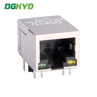 China KRJ-138ENL 8P8C CAT6 RJ45 Connector with Internal Magnetics - 100 Megabit, 21.3mm Length, -40℃ to +85℃ Operating Range for sale