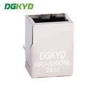 China KRJ-320DNL Gigabit Ethernet RJ45 Connector with Isolation Transformer - 10 Position 8 Terminal PCB Mount for sale