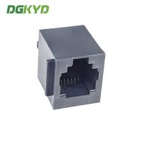 China Vertical RJ11 PCB Socket Female Head 1x1 Port 6Pin DIP Ethernet Connector Through Hole for sale
