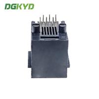 China Vertical RJ11 PCB Socket Female Head 1x1 Port 6Pin DIP Ethernet Connector Through Hole for sale