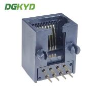China DGKYD56221118IWA1DY4 RJ45 10P8C Single Port Modular Jack with 8 Positions and Gold Plating Options for sale