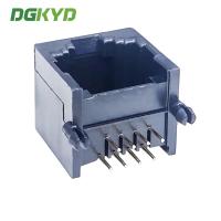 China DGKYD5521188IWA1DY4 Full Plastic RJ45 Connector 8P8C with Gold 6μ Plating and PBT Housing for sale