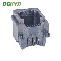 China Full Plastic Light Free RJ11 Ethernet Connector 6P6C FR52 Material 10/100/1000Base-TX for sale