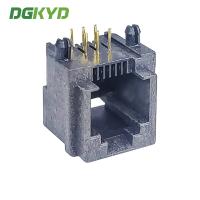 China Full Plastic Light Free RJ11 Ethernet Connector 6P6C FR52 Material 10/100/1000Base-TX for sale
