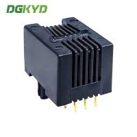 China DGKYD53211166IWA1DY4 RJ11 6P6C Connector - 90 Degree Socket with Gold 6μ Plating and 15.1mm Length for sale