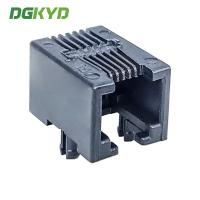 China DGKYD53211166IWA1DY4 RJ11 6P6C Connector - 90 Degree Socket with Gold 6μ Plating and 15.1mm Length for sale