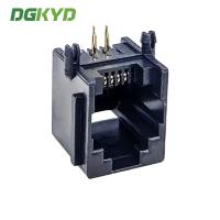 China DGKYD5521E1164IWA1DY1 RJ11 6P4C Modular Connector with -40℃ to 85℃ Temperature Range and PBT Housing for sale