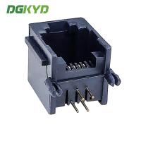 China DGKYD5521E1164IWA1DY1 RJ11 6P4C Modular Connector with -40℃ to 85℃ Temperature Range and PBT Housing for sale