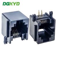 China DGKYD5521E1164IWA1DY1 RJ11 6P4C Modular Connector with -40℃ to 85℃ Temperature Range and PBT Housing for sale