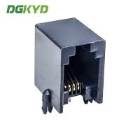 China DGKYD55211144IWA1DY5 RJ11 4P4C Modular Horizontal Socket with PBT Housing -40℃ to 85℃ Temperature Range for sale