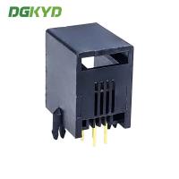 China DGKYD55211144IWA1DY5 RJ11 4P4C Modular Horizontal Socket with PBT Housing -40℃ to 85℃ Temperature Range for sale