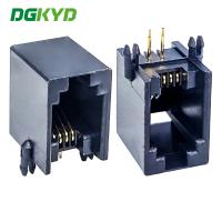 China DGKYD55211144IWA1DY5 RJ11 4P4C Modular Horizontal Socket with PBT Housing -40℃ to 85℃ Temperature Range for sale