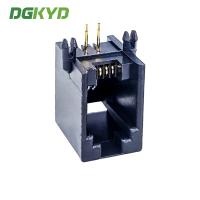 China DGKYD55211144IWA1DY5 RJ11 4P4C Modular Horizontal Socket with PBT Housing -40℃ to 85℃ Temperature Range for sale