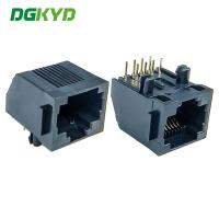China RJ45 8P8C Connector with 6μ Gold Plating -40℃ to 85℃ Temperature Range 10/100/1000BASE-T Ethernet for sale