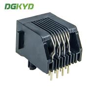 China RJ45 8P8C Connector with 6μ Gold Plating -40℃ to 85℃ Temperature Range 10/100/1000BASE-T Ethernet for sale