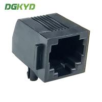 China RJ11 6P6C Connector - Full Plastic Communication Interface with 10/100/1000BASE-T Performance and -40℃ to 85℃ Temperature Range for sale