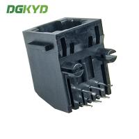 China RJ11 6P6C Connector - Full Plastic Communication Interface with 10/100/1000BASE-T Performance and -40℃ to 85℃ Temperature Range for sale
