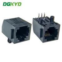 China RJ11 6P6C Connector - Full Plastic Communication Interface with 10/100/1000BASE-T Performance and -40℃ to 85℃ Temperature Range for sale